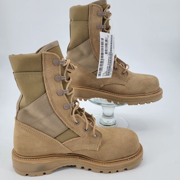 Vibram | Shoes | Vibram Hot Weather Mens Tan Leather Desert Military ...